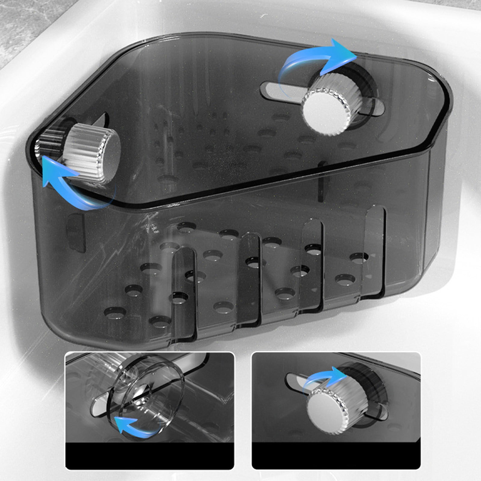 StSilkitty Kitchen Sink Drying Rack with Suction Cups for Sponges ...