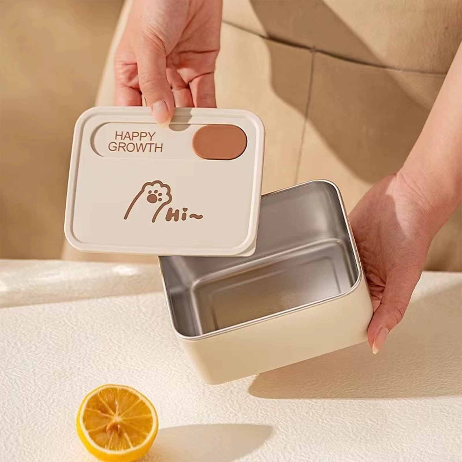 StSilkitty Leak Proof 304 Stainless Steel Food Grade Lunch Box with ...