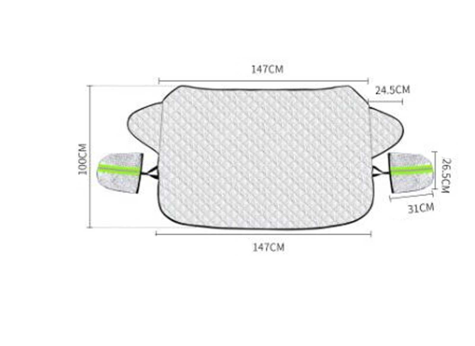 StSilkitty Magnetic Car Windshield Cover for Snow and Sun Protection ...