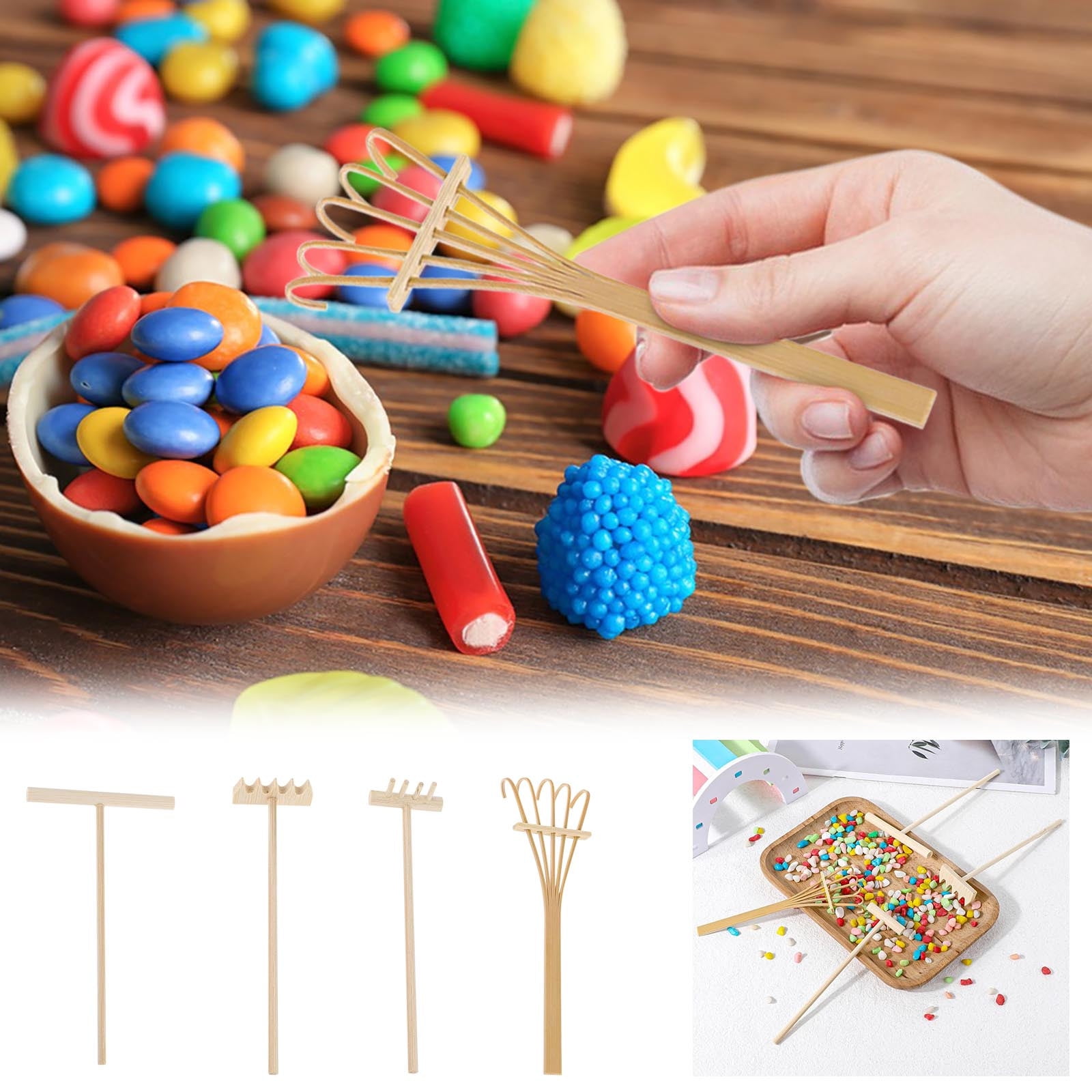 StSilkitty Mini Garden Sand Rake Tool Set for Succulent Care Suit for ...