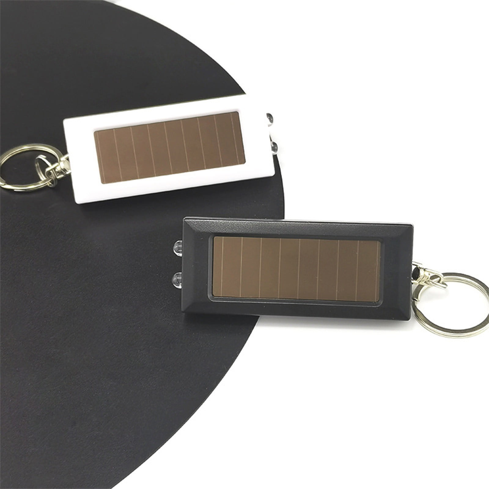 StSilkitty Mini Solar Rechargeable LED Keychain Flashlight Portable ...