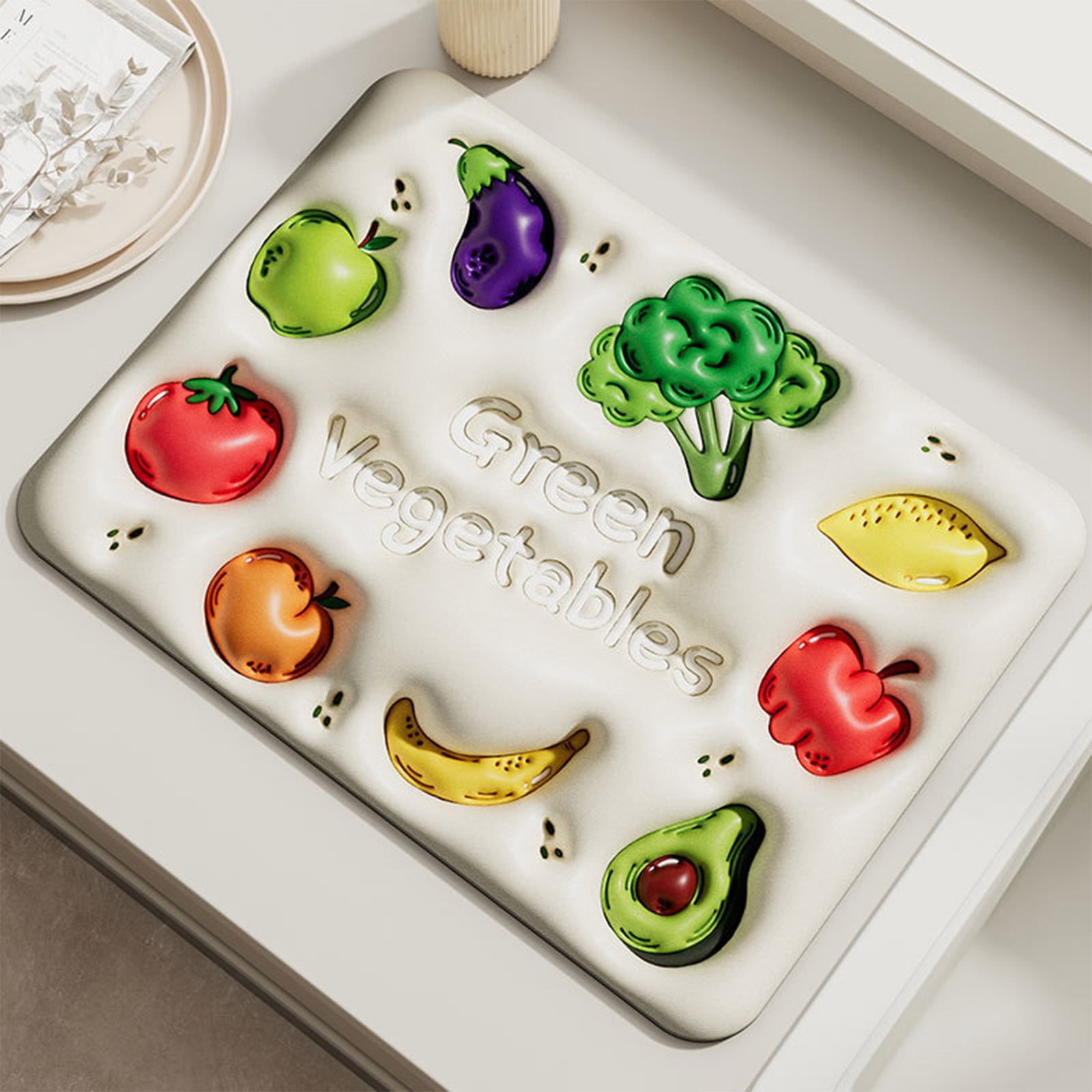 StSilkitty Multifunctional PVC Drying Mat for Kitchen Counters,Sink ...