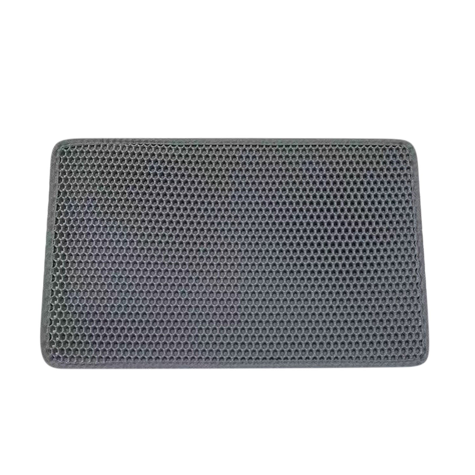 StSilkitty Non Slip Double Layer Honeycomb Trash Can Mat with Sand ...