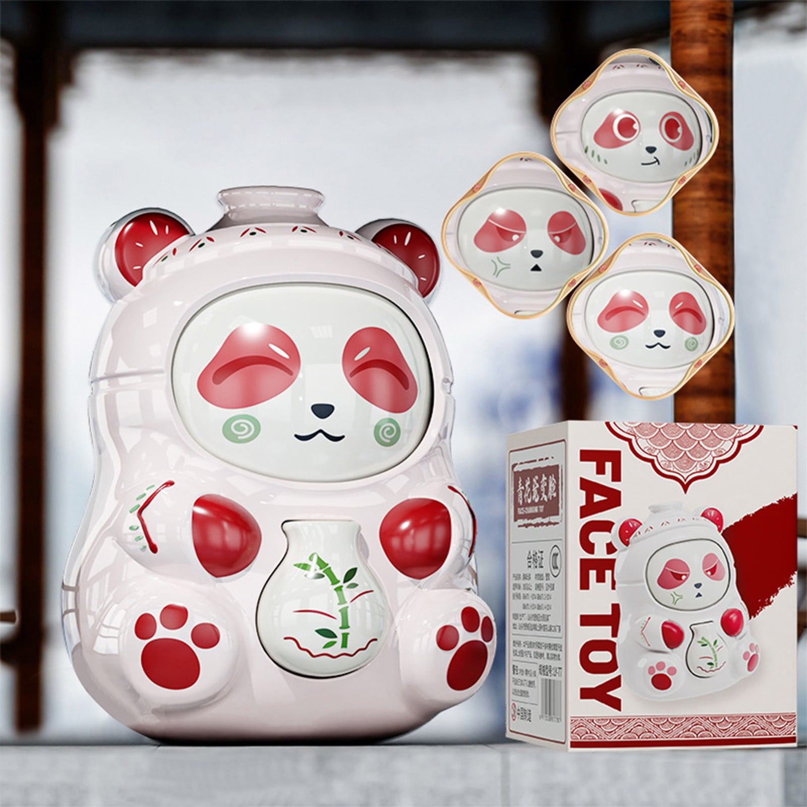 StSilkitty Operatic Doll Keychain Gift with Interactive Face Changing ...