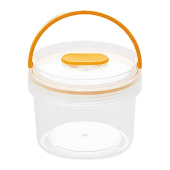 StSilkitty Portable Snack Fruit Bento Box,Multifunctional Round ...