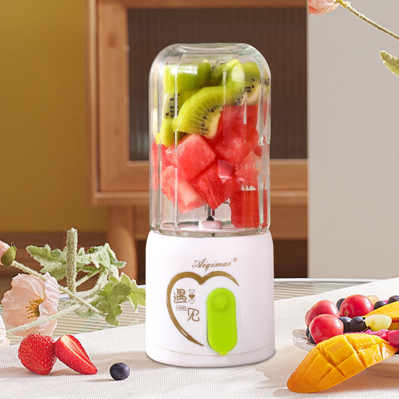 StSilkitty Portable Wireless Rechargeable Mini Juicer with 18000 Power ...