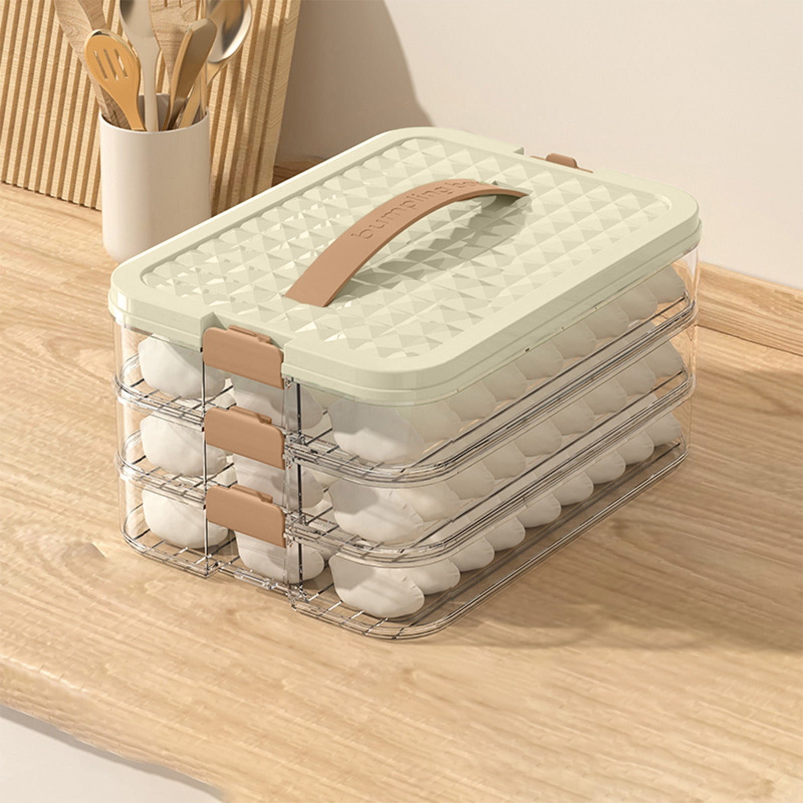 StSilkitty Refrigerator Food Storage Box with Lid Plastic Organizer for Kitchen Keep Your Food ...