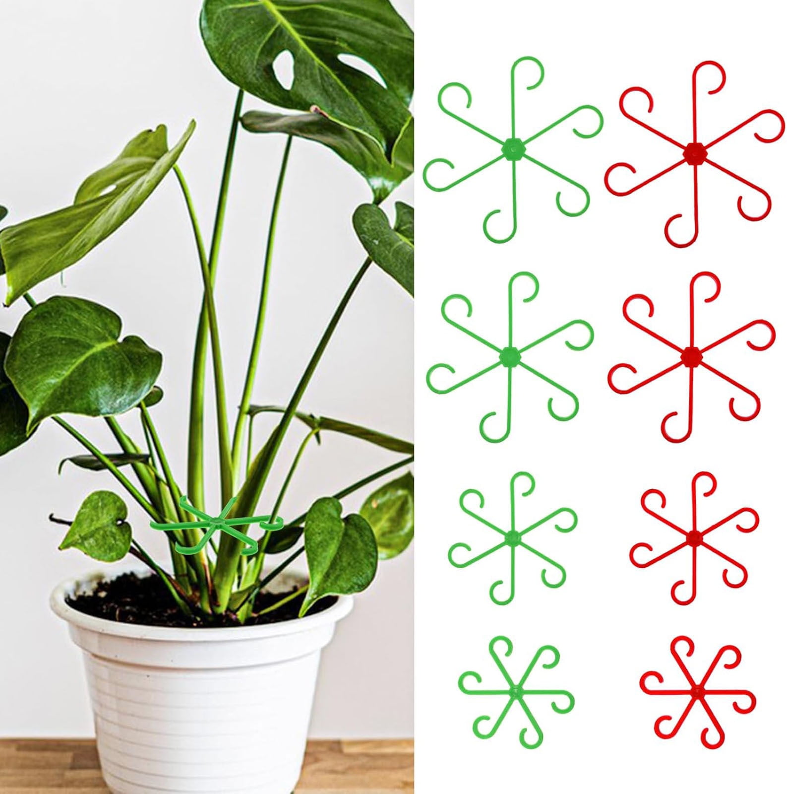 StSilkitty Set of 8 Reusable Plant Support Stakes for Indoor and ...