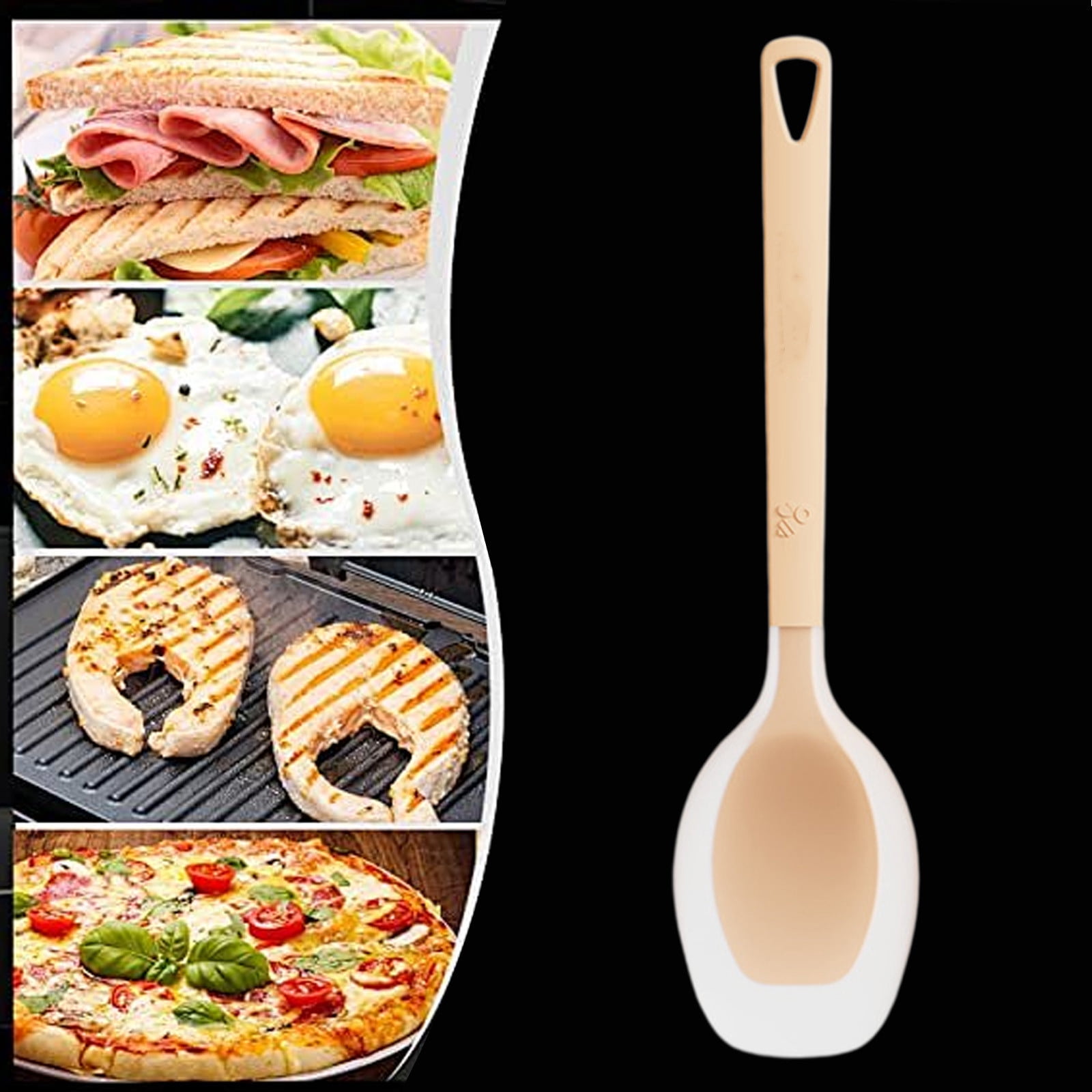 StSilkitty Silicone Spoons Non Stick Household Cookware Food Grade High ...