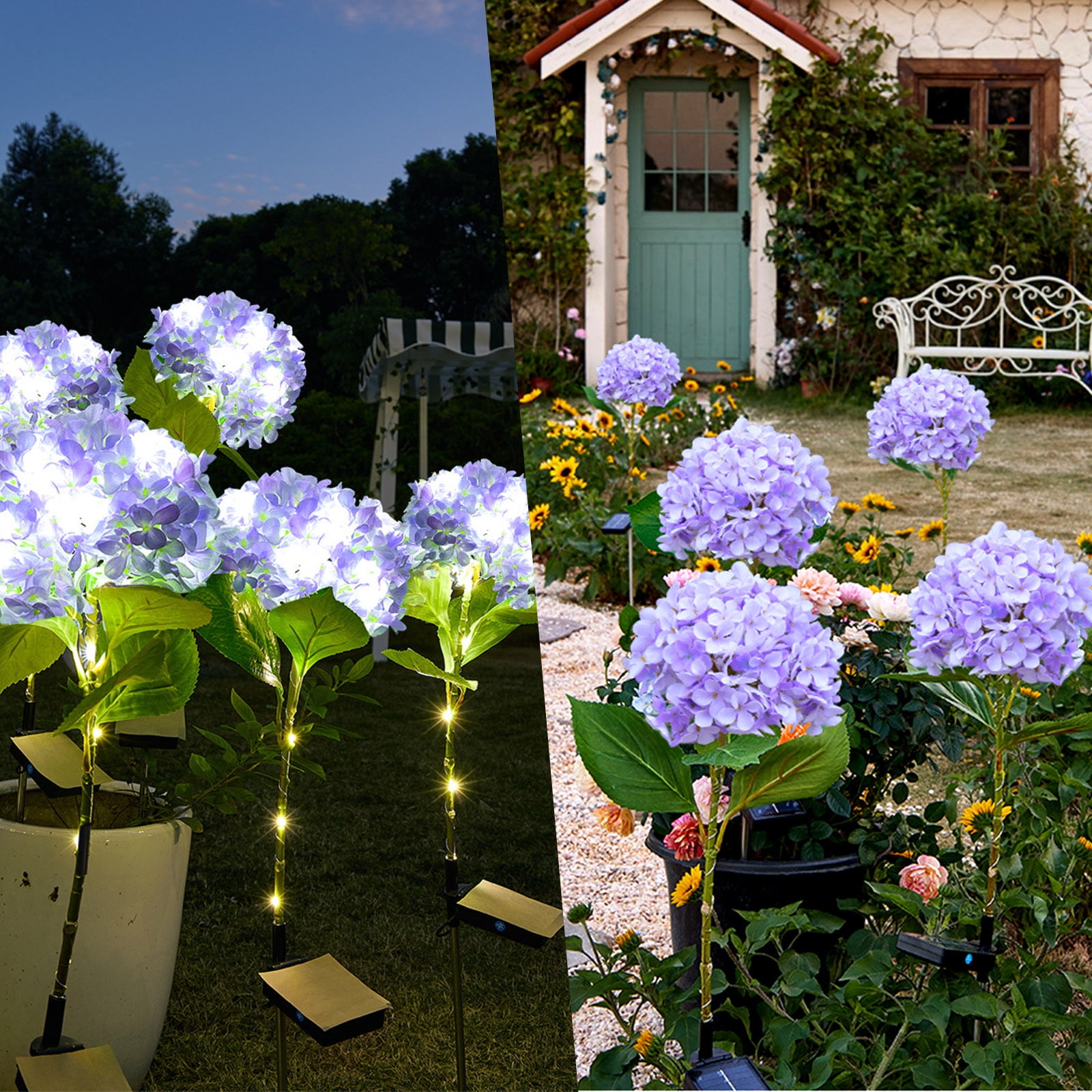 StSilkitty Solar Powered Decorative Garden Lights for Outdoor Party ...