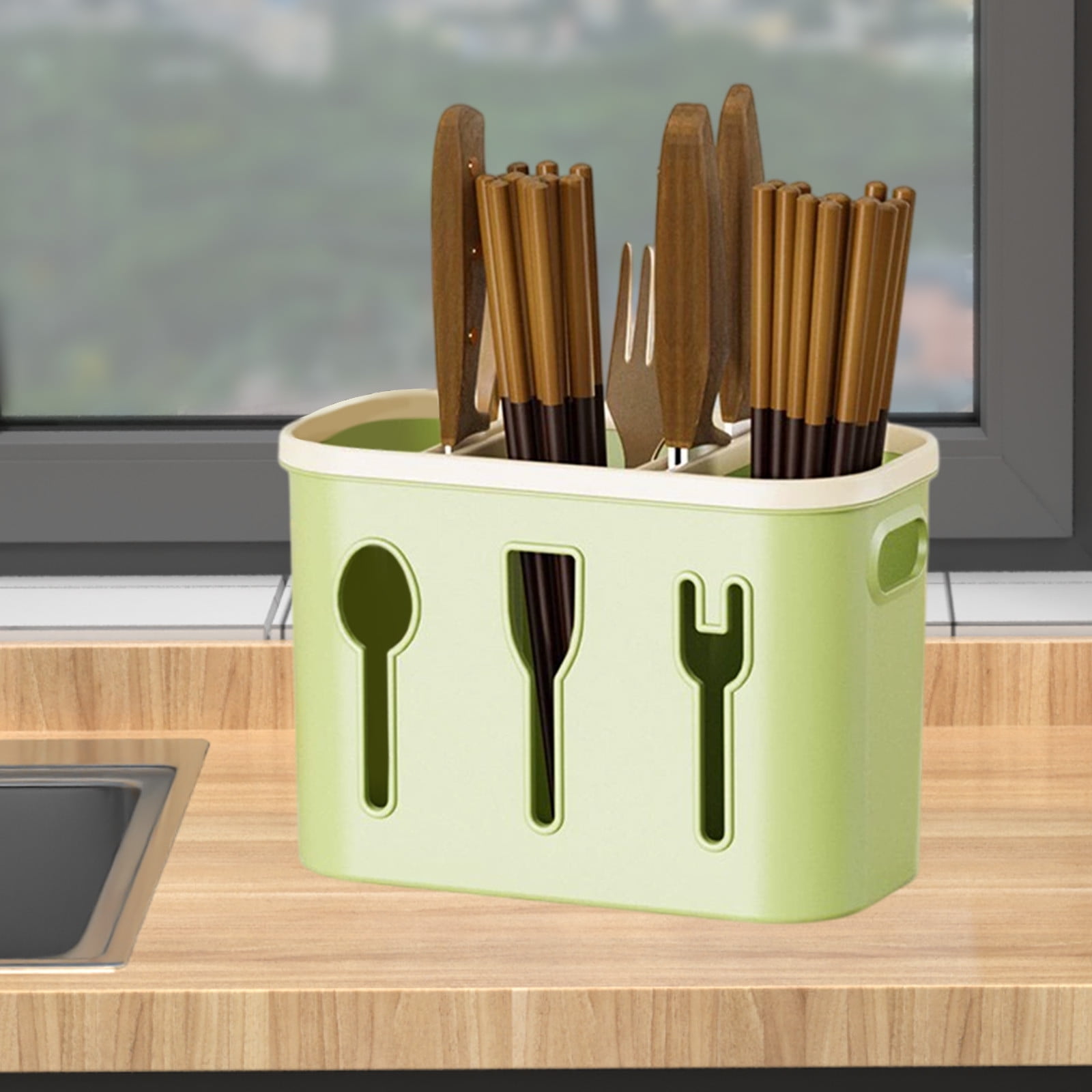 StSilkitty Stable Stainless Steel Chopstick and Cutlery Organizer ...