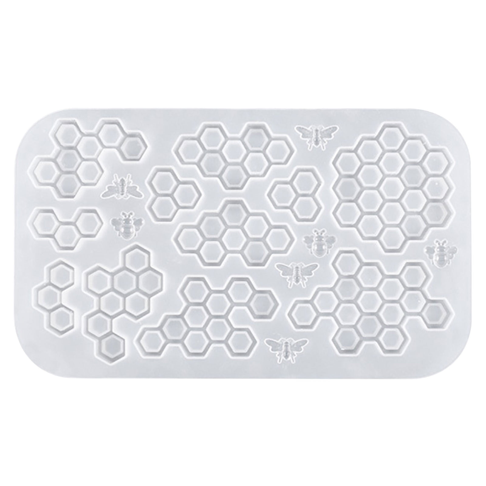 StSilkitty Stylish Flat Connected Mirror Honeycomb Keychain with ...