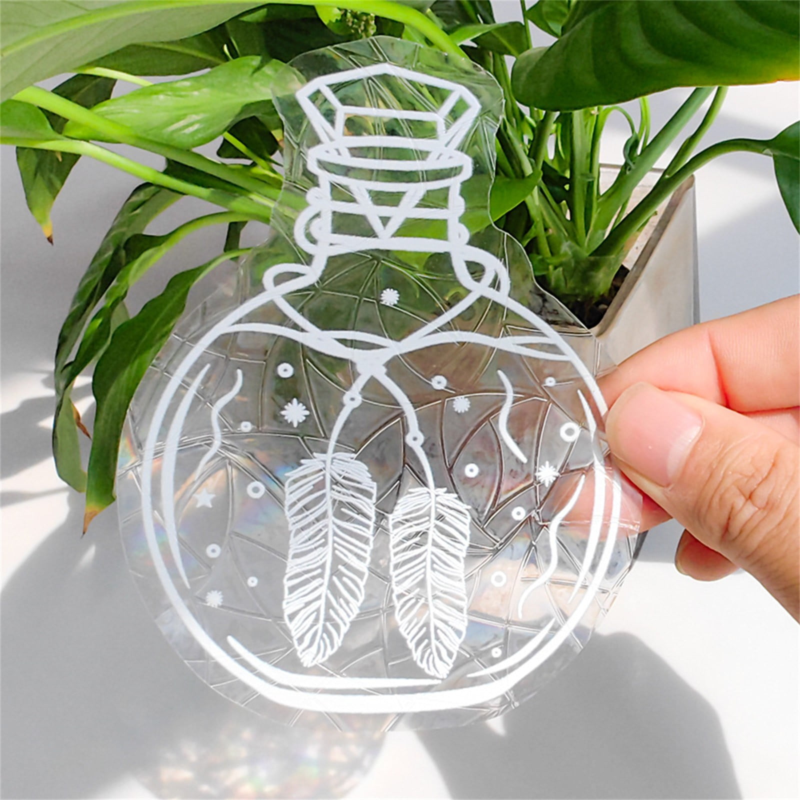 StSilkitty Sun Suncatcher Window Film Decorative Stickers Peel and ...