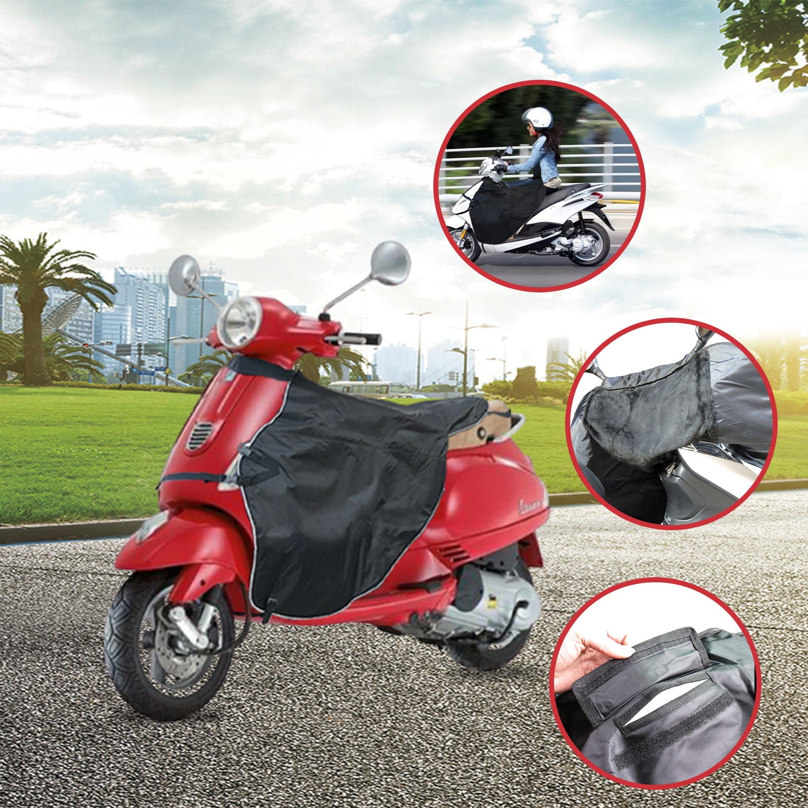 StSilkitty Universal Motorcycle Scooter Protective Cover with ...