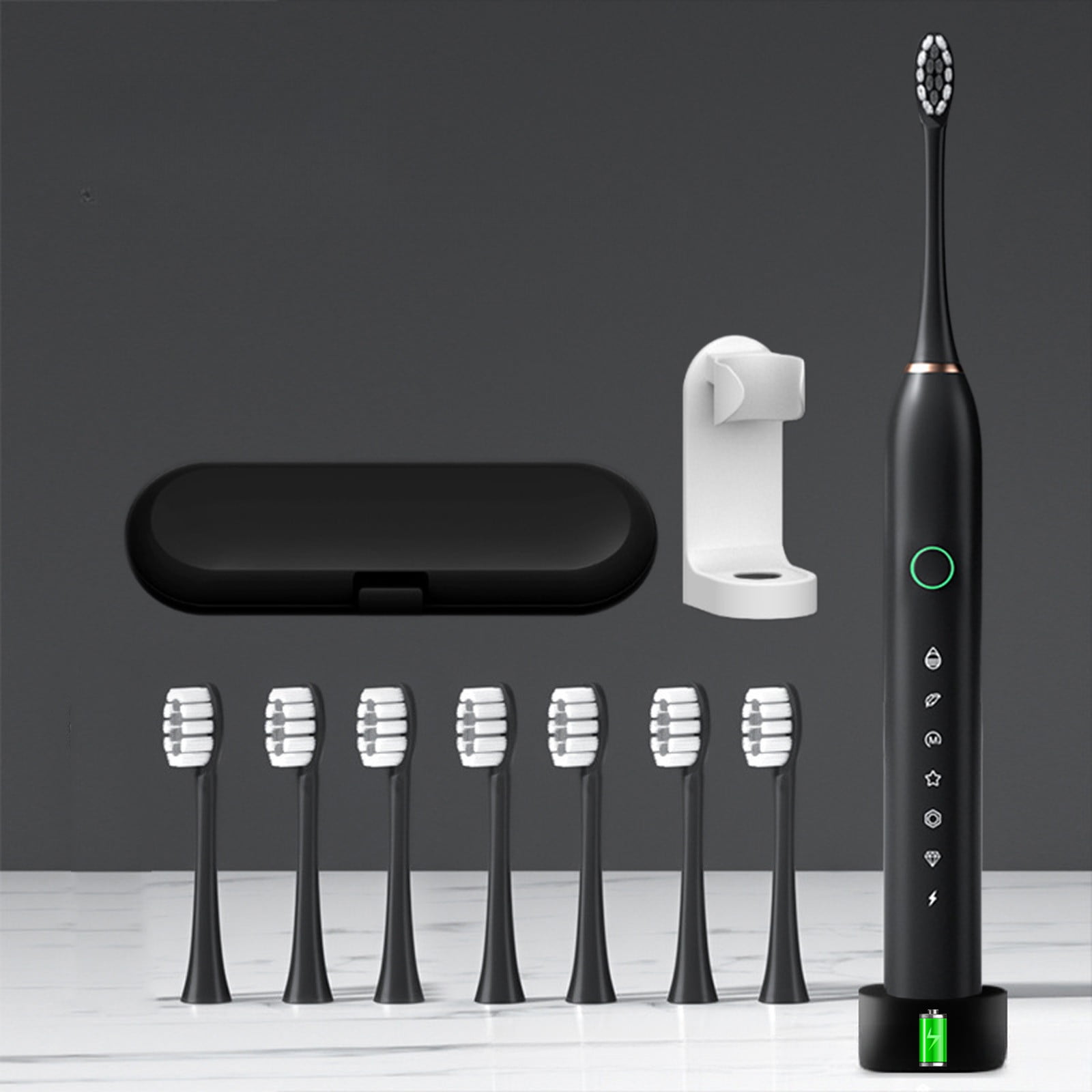 StSilkitty Wireless Rechargeable Electric Toothbrush with 8 Brush Heads ...