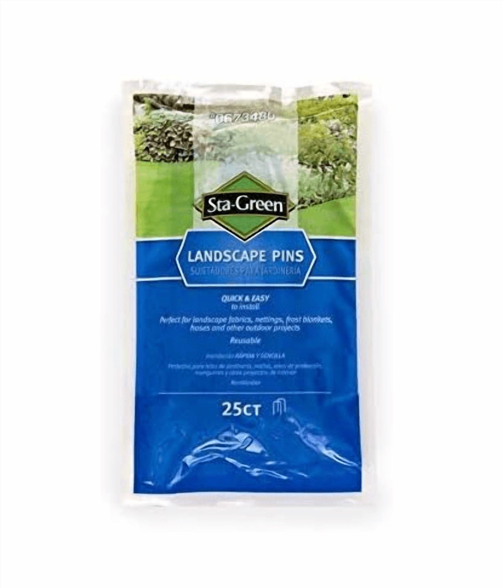 Sta-Green 25-Pack 4-Inch Steel Landscape Fabric Pins - Walmart.com