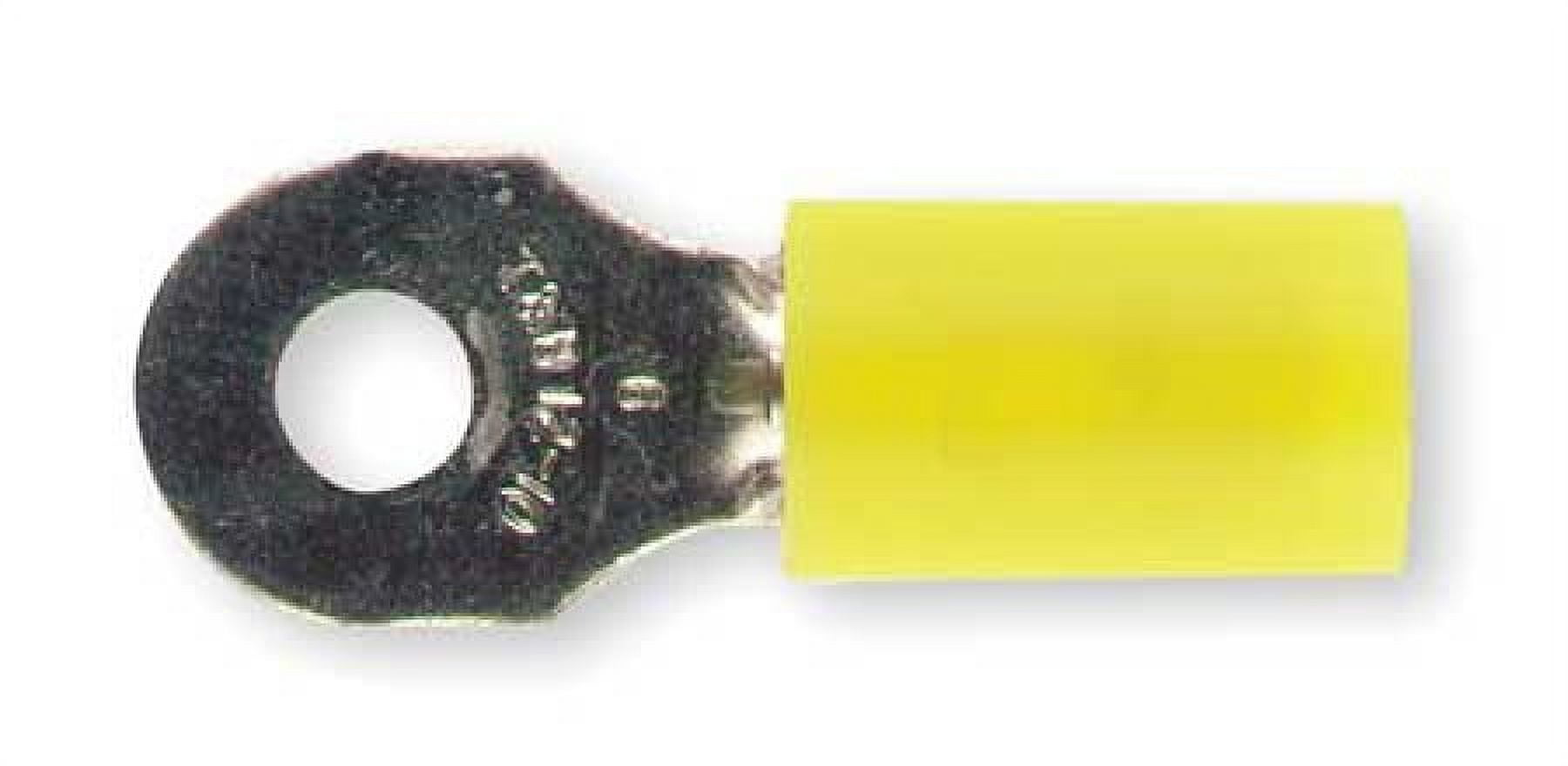 Sta-Kon Ring Terminal,Yellow,12 AWG,10 AWG,PK50 RC10-6 - Walmart.com