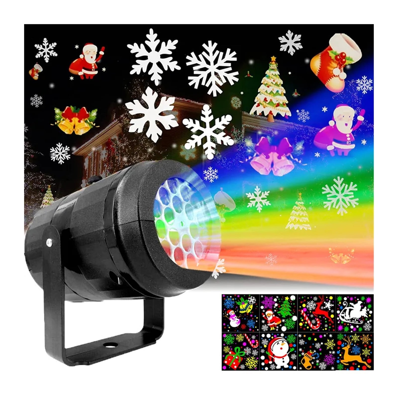 Sta LED Snowflake Lights White Snowstorm Projector Christmas Atmosphere ...