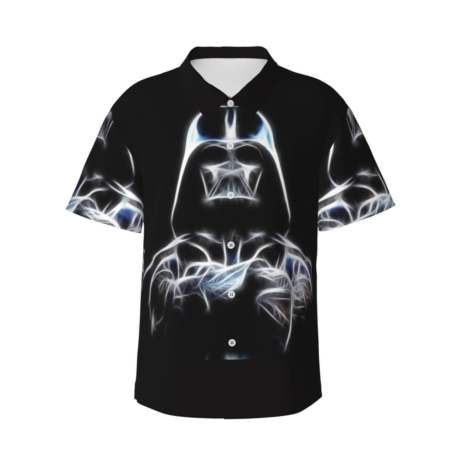 Sta-R War 3d Print Casual Button Down Short Sleeve Cuba Collar Shirt ...