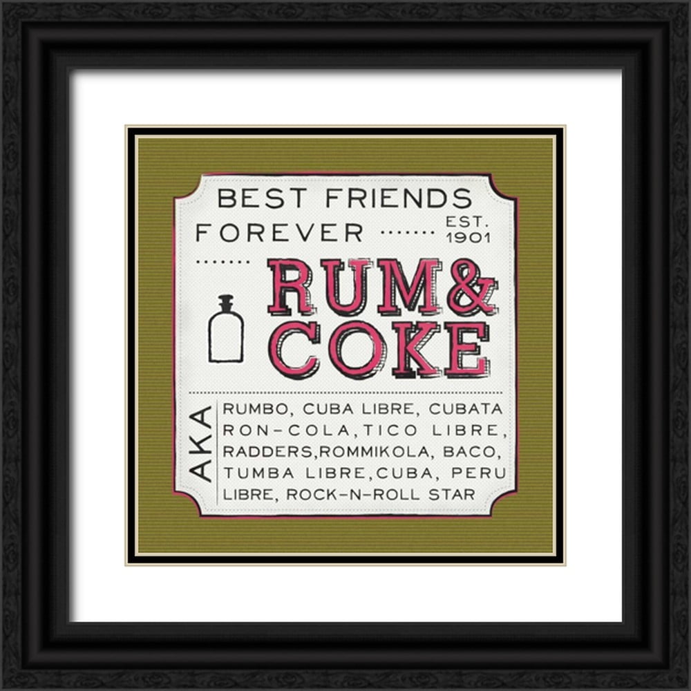 Sta Teresa, Ashley 20x20 Black Ornate Wood Framed with Double Matting ...