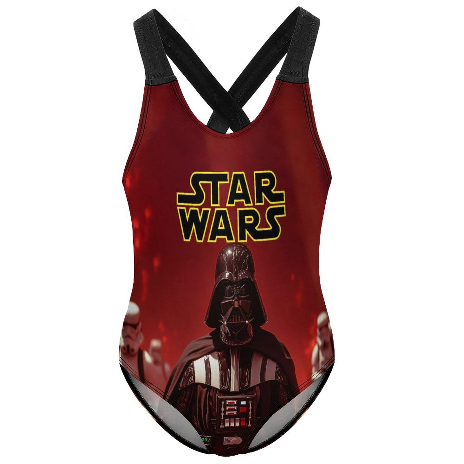Sta-r War One Piece Swimsuit for Girls Crewneck Sleeveless Back Cross ...
