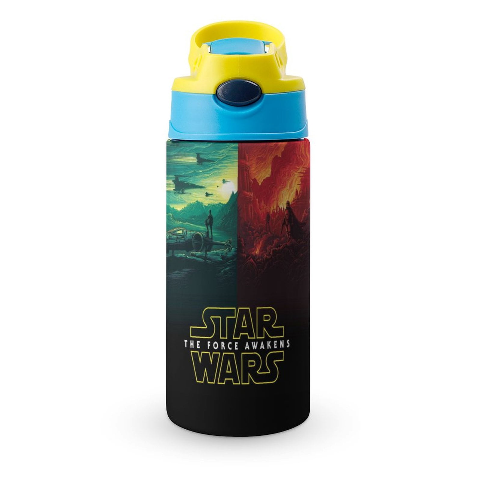 Sta-r War Water Bottle with Straw Vacuum Insulated Stainless Steel ...