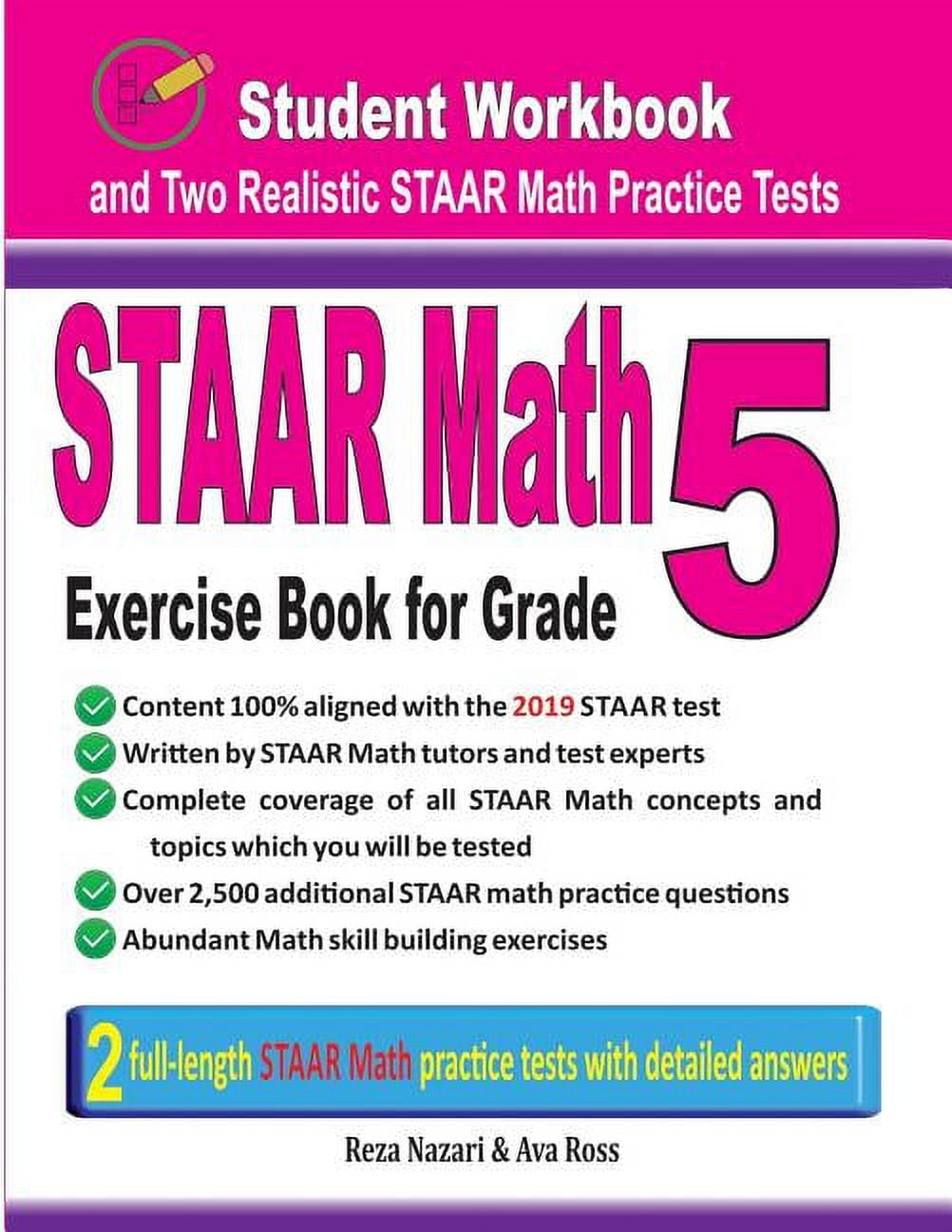 Staar Math Exercise Book for Grade 5: Student Workbook and Two ...