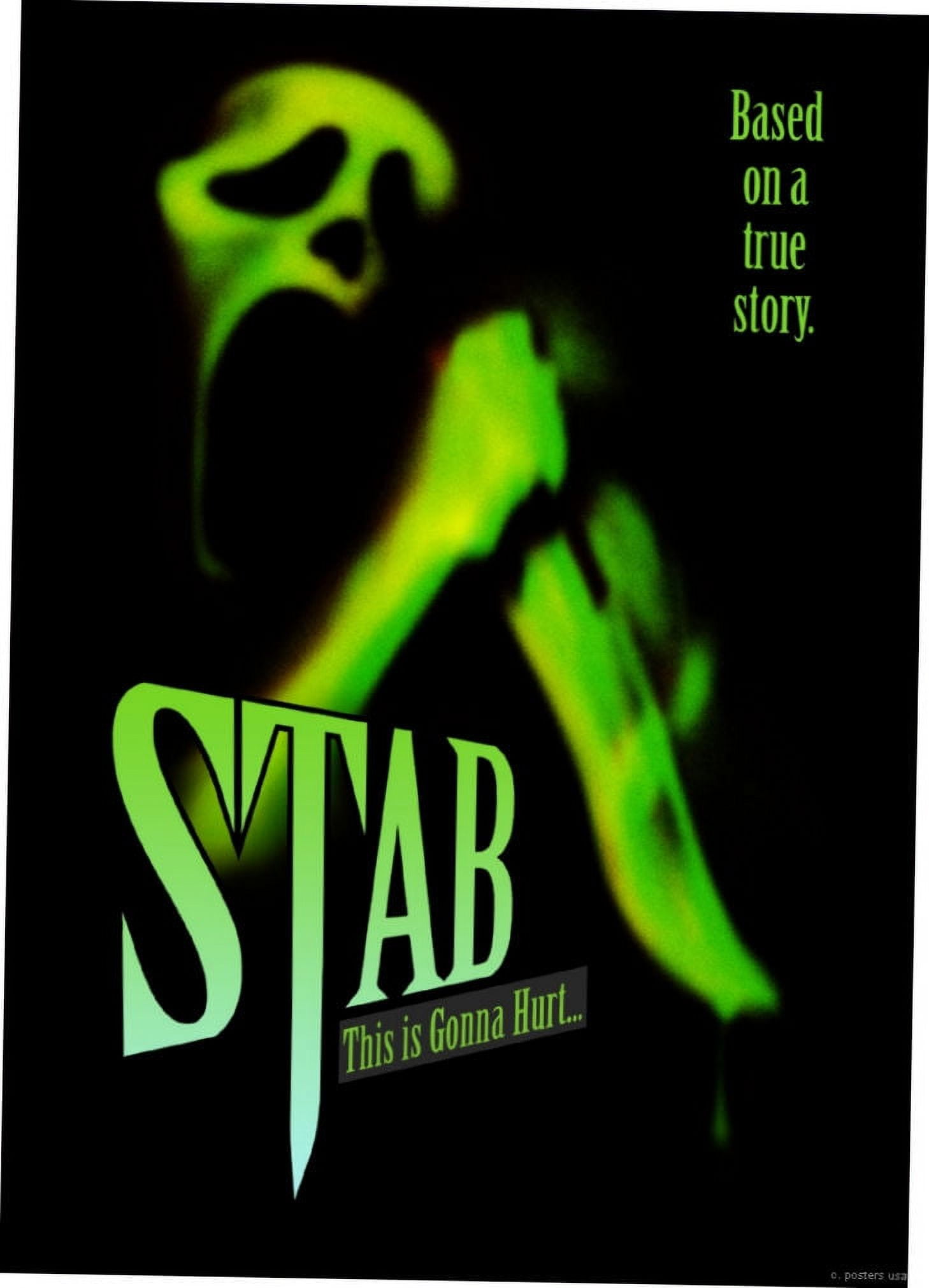 Stab (Scream) Movie Poster 12x16 Print on Metal Sign 12in x 16in Square ...