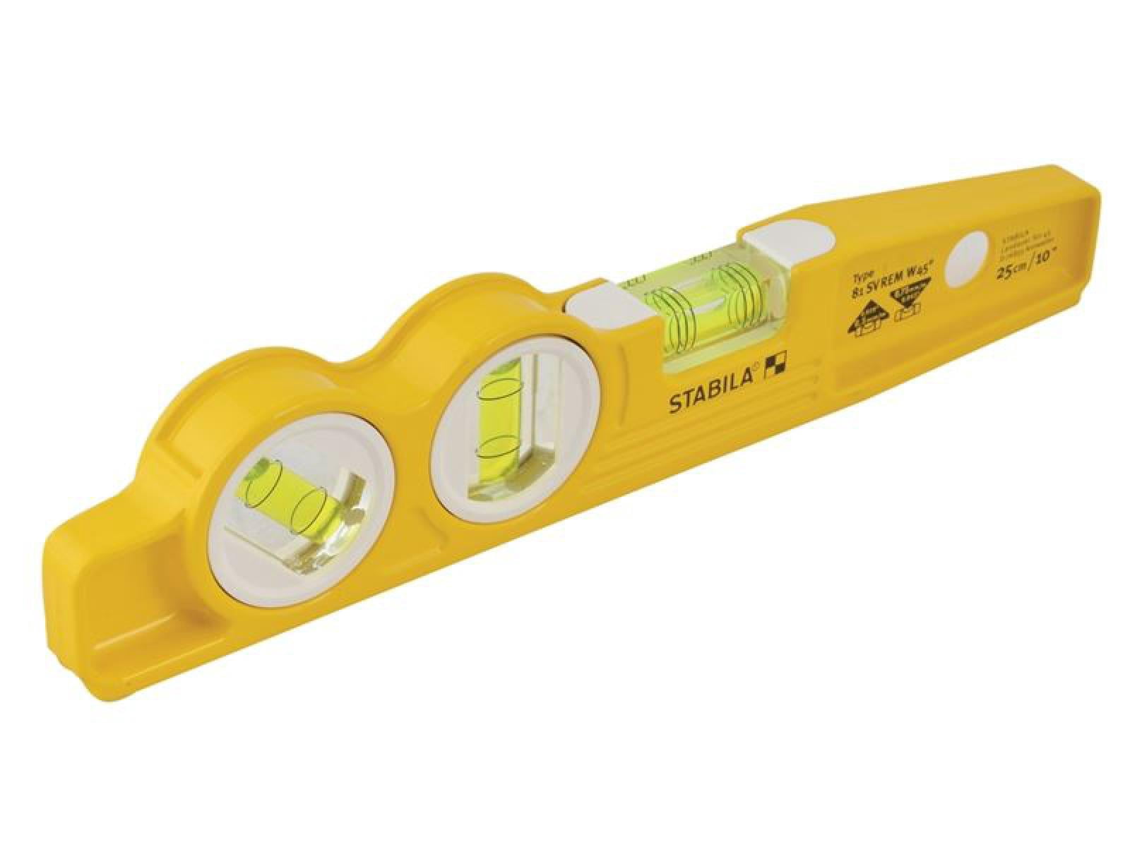 Stabila - 81 SV REM W45 Rare Earth Magnetic Torpedo Level 25cm Fixed ...