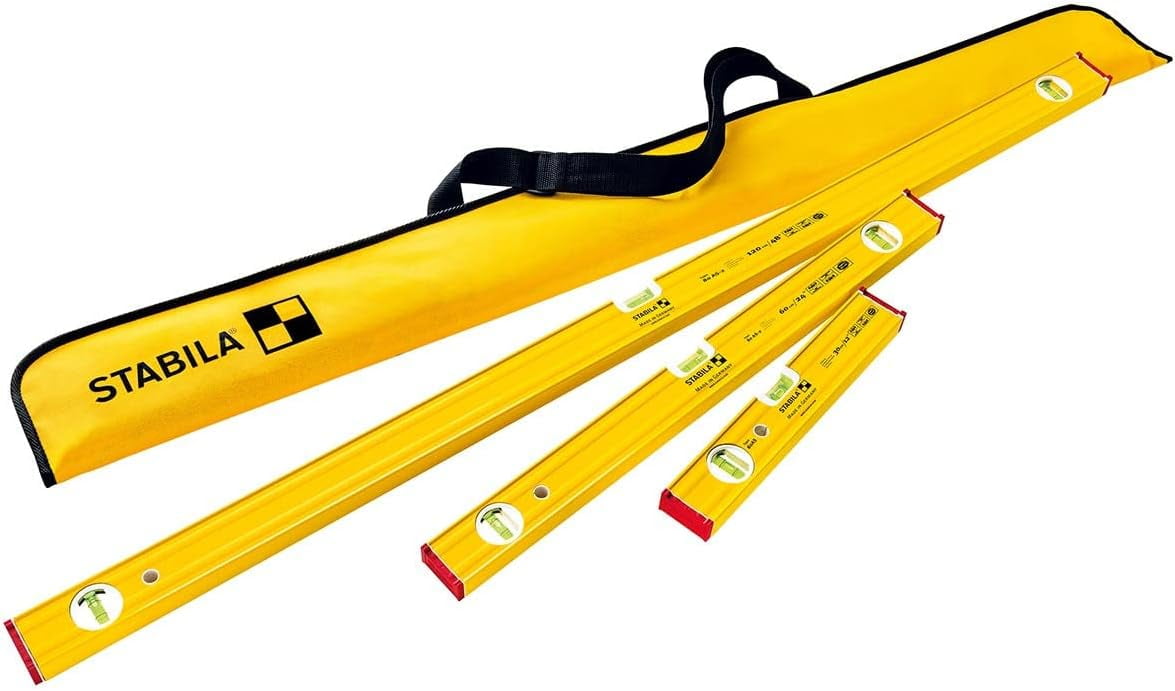 Stabila Pro Set 80 AS Spirit Levels with Carrying Case - Walmart.com