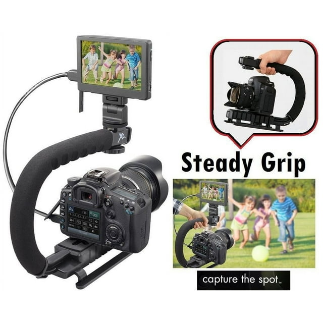Pro Series Action Sports Grip Handle with Foam Padded Comfort for Canon ...