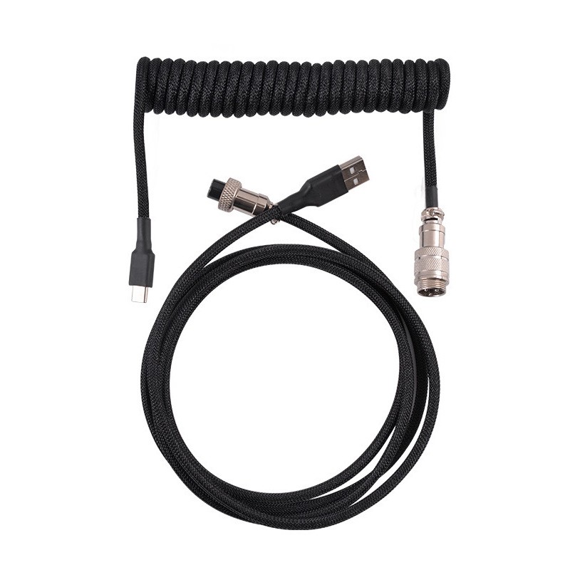 Stable And Reliable Type C USB Detachable Spiral Coil Cable for Aviator ...