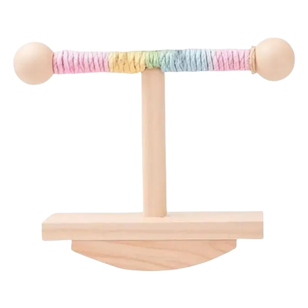 Stable Bottom Bird Play Stand Parakeets Enrichment Toy Parrots Exercise ...