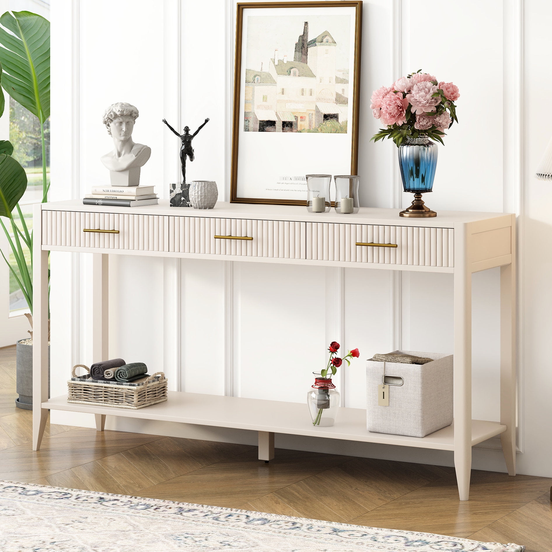 Stable Console Table with Shelf+Unique Design”-“Corridor/Entry Area ...