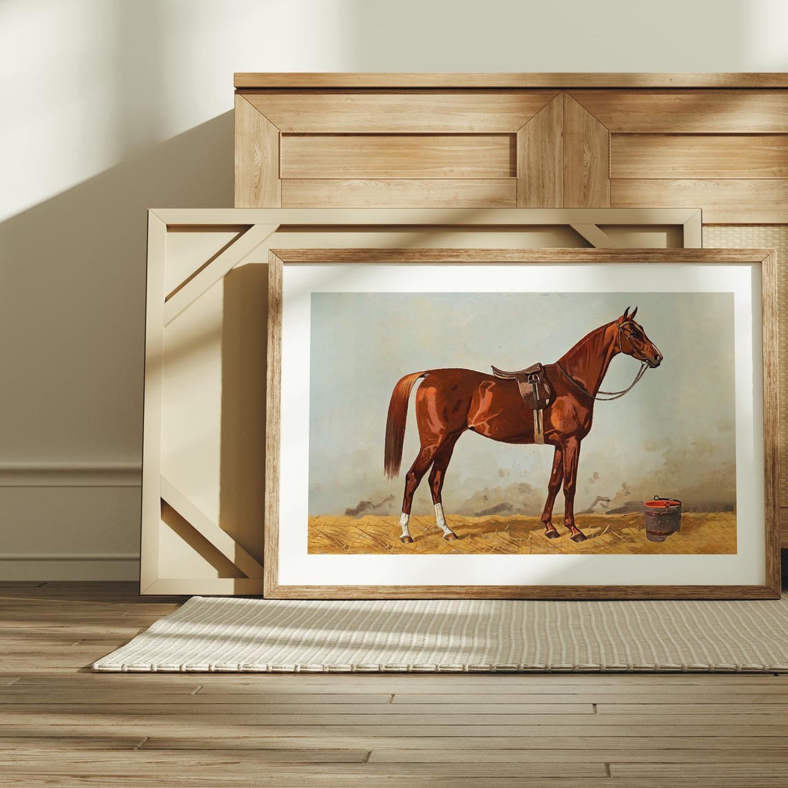 Stable Horse Print Vintage Horse Art Gift For Horse Lover Retro Horse ...
