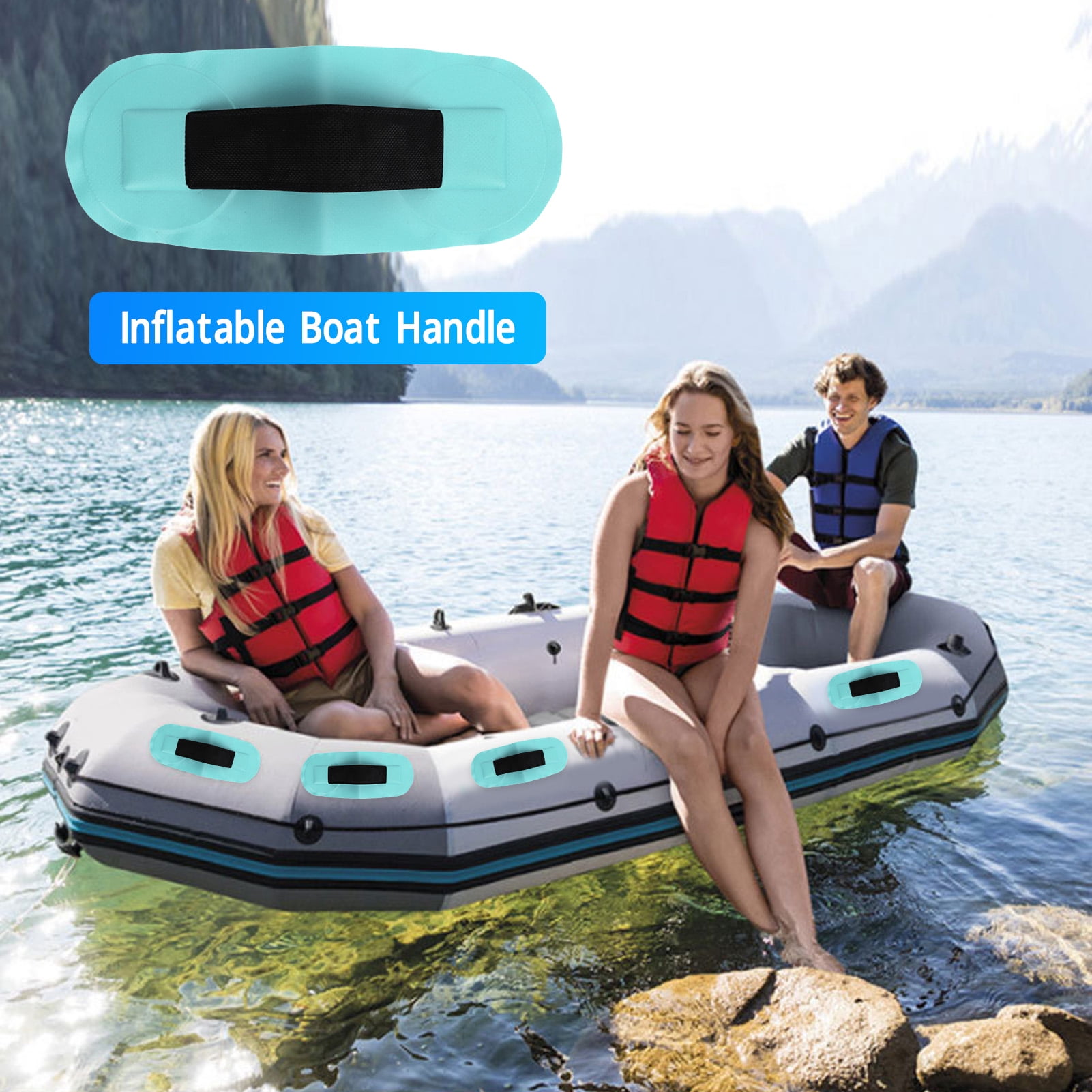 Stable Inflatable Boat Handle, Wide Base, Secure Grip For Kayaks Canoes ...