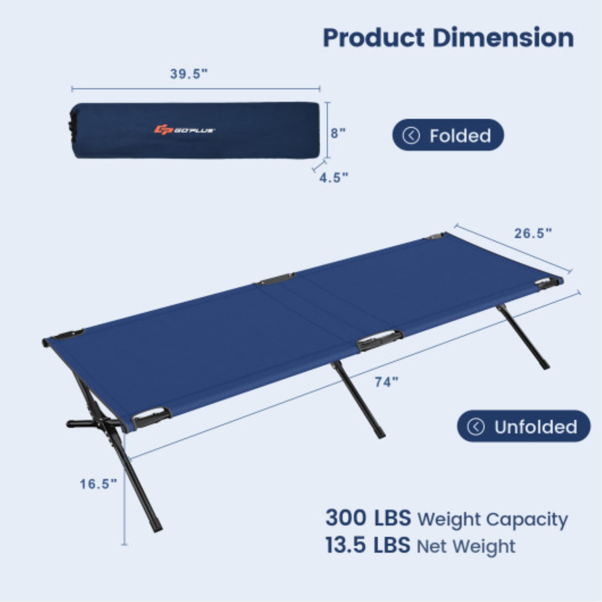 Stable and Portable Iron X-Leg Camping Cot - Comfortable and Versatile ...