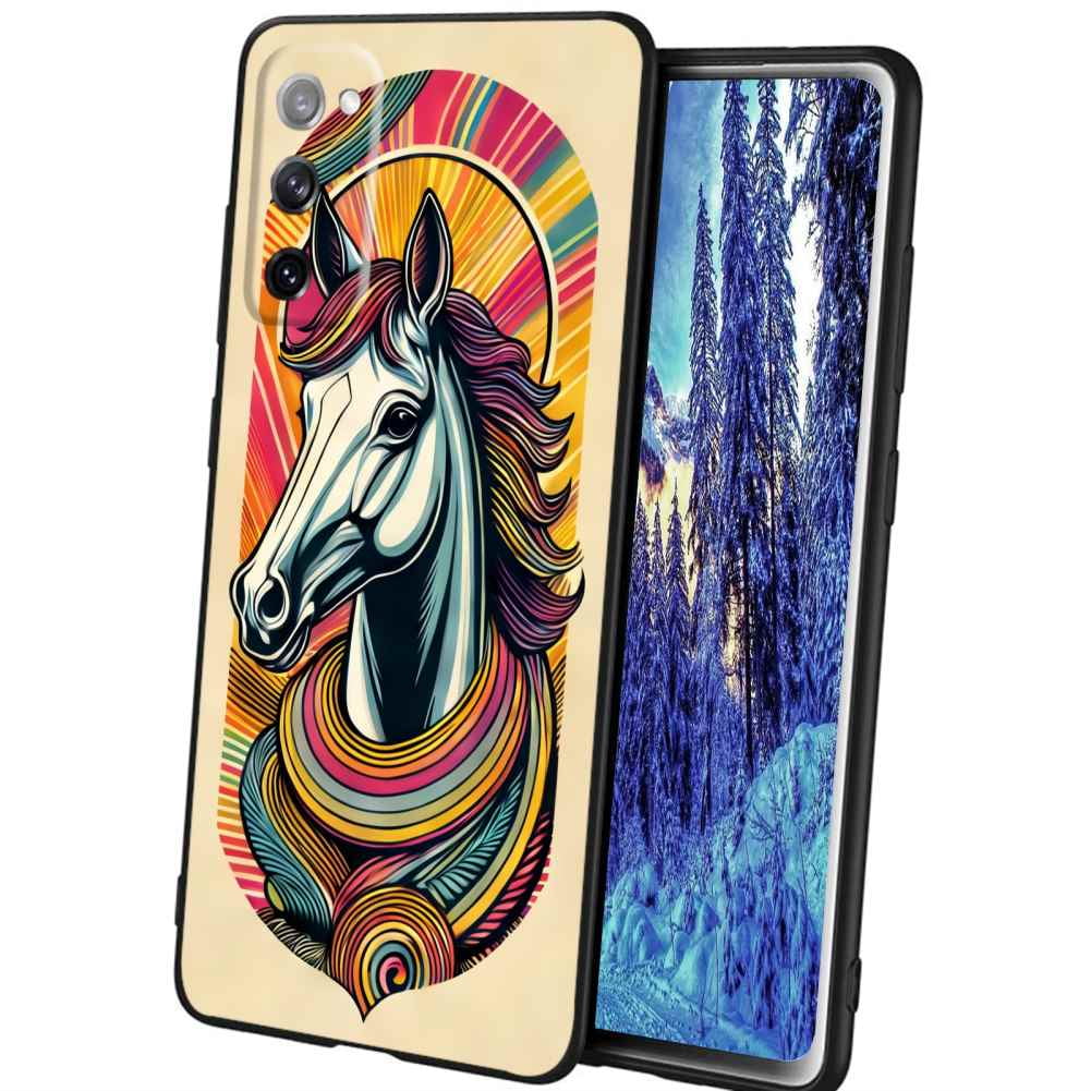 Stable-retro-80s-motifs-4 phone case for Samsung Galaxy A02S(US Model) for Women Men Gifts,Soft ...