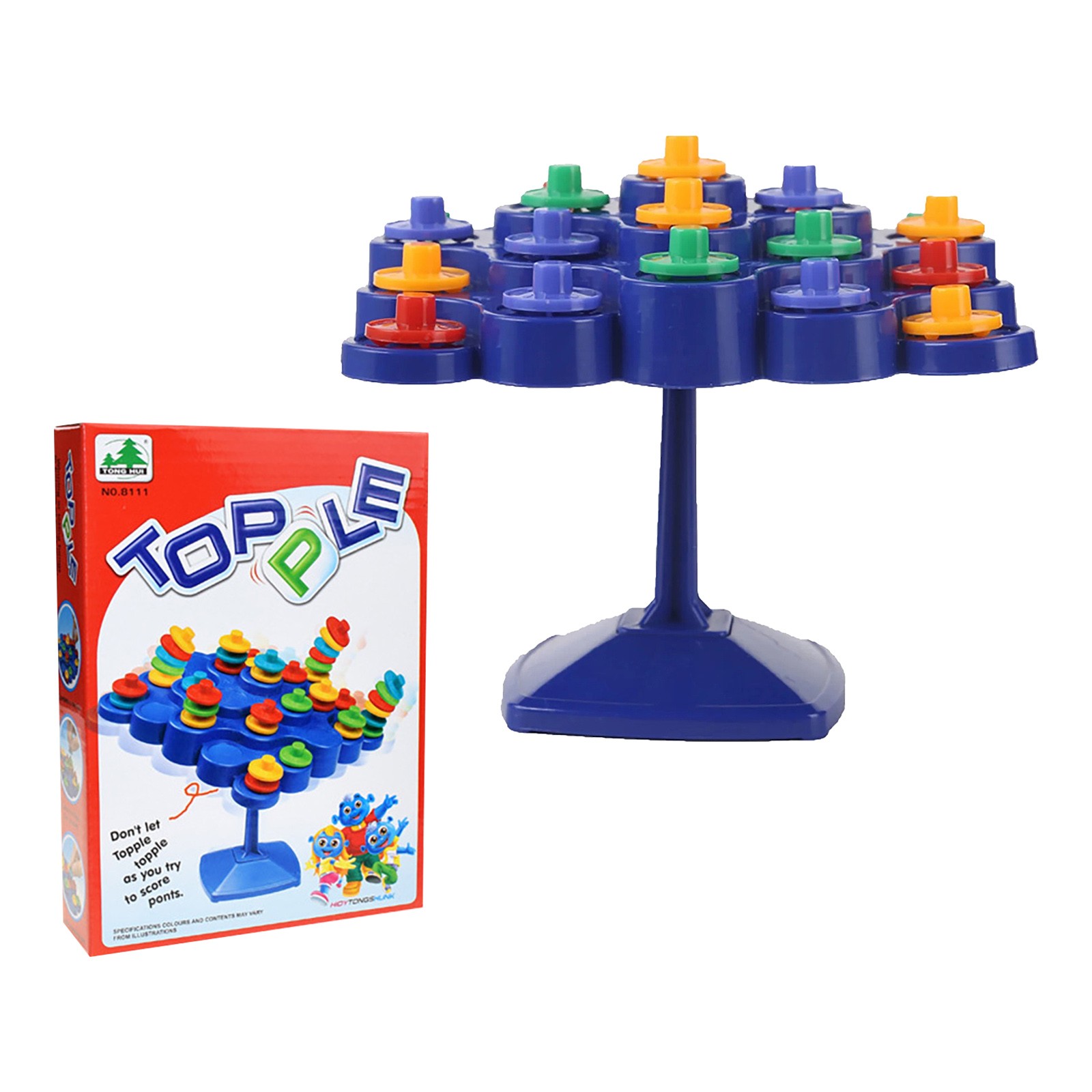 Stack-A-Rainbow-Tree Plastic Stacking Blocks，Balance Tree toy Brain ...