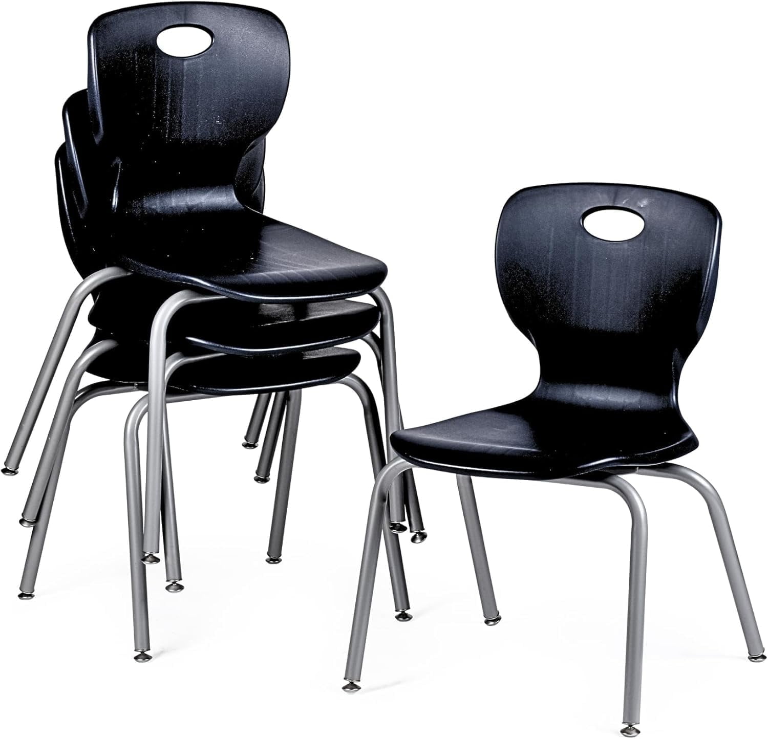 Schooled Student Stackable Chairs Ergonomic Molded Seat Shell Classroom ...