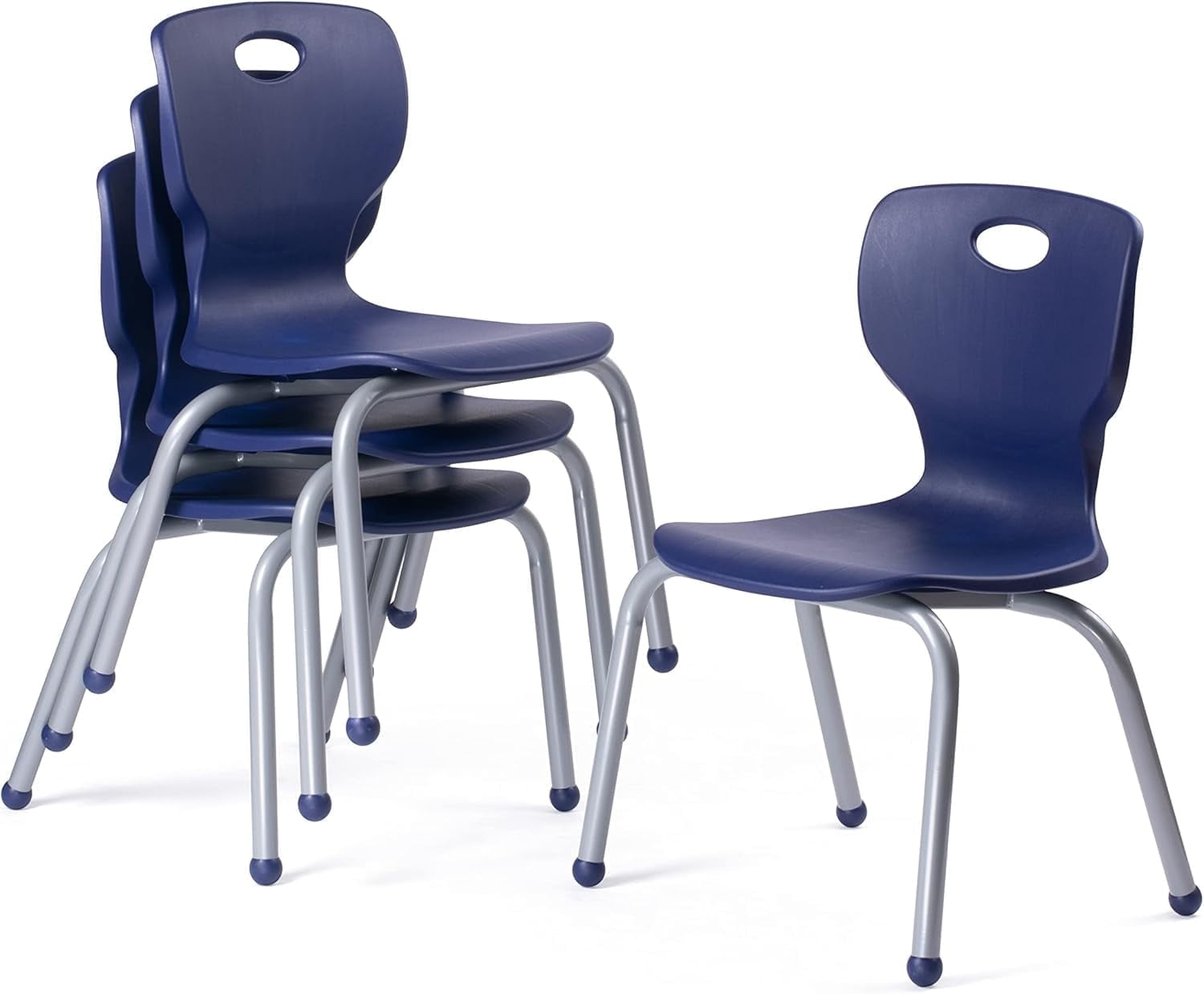 Schooled Student Stackable Chairs Ergonomic Molded Seat Shell Classroom ...