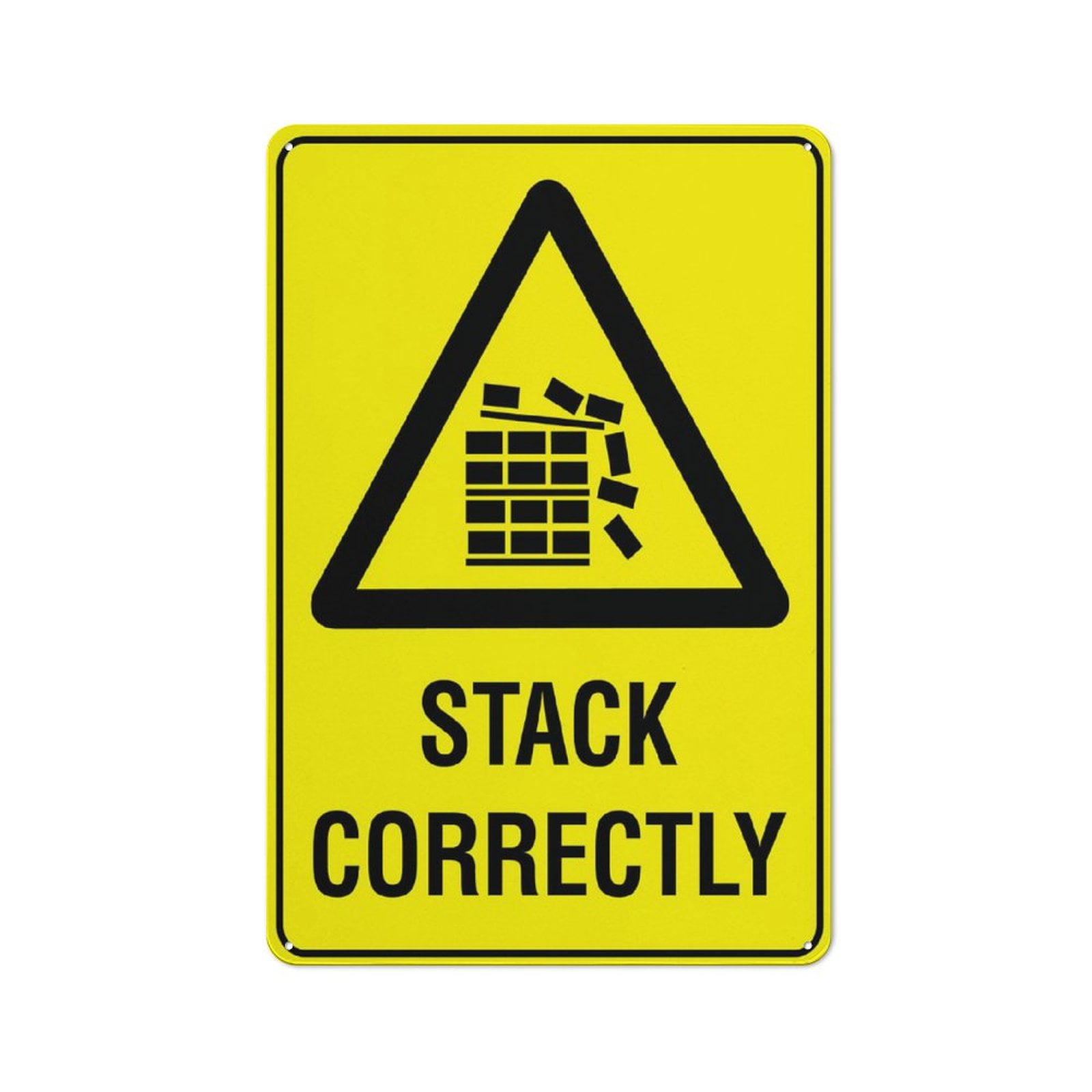 Stack Correctly Sign For House 12" X 8" Yard Sign, Premium Aluminum ...