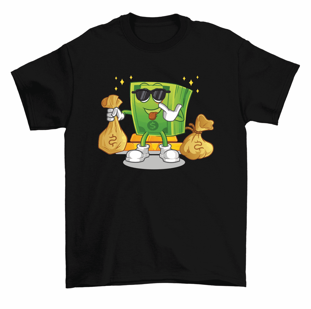 Stack Of Money Bags Dollar Bills Cash Hustler T-Shirt Men - Walmart.com