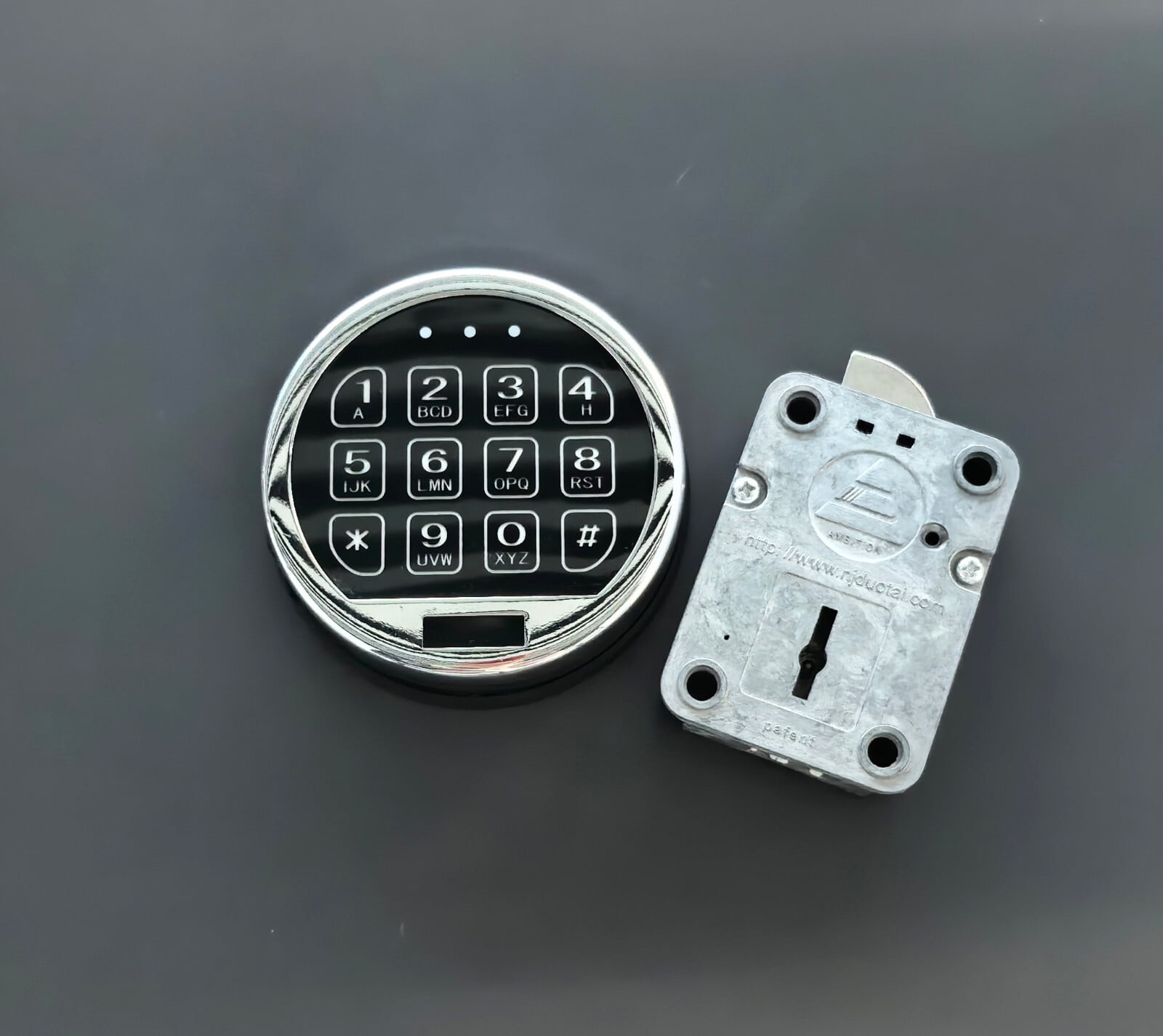 Stack-On Elite Lock Gun Safe Lock Replacement LED Keypad Chrome & Swing ...
