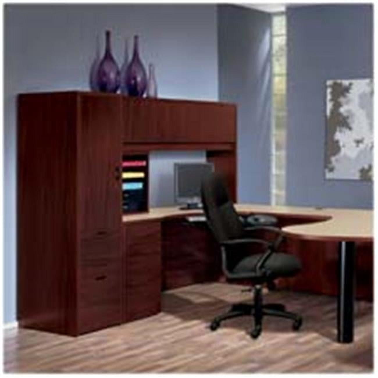 Stack-On Storage-Hutch- 48in.x14-.63in.x37-.13in.- Mahogany - Walmart.com