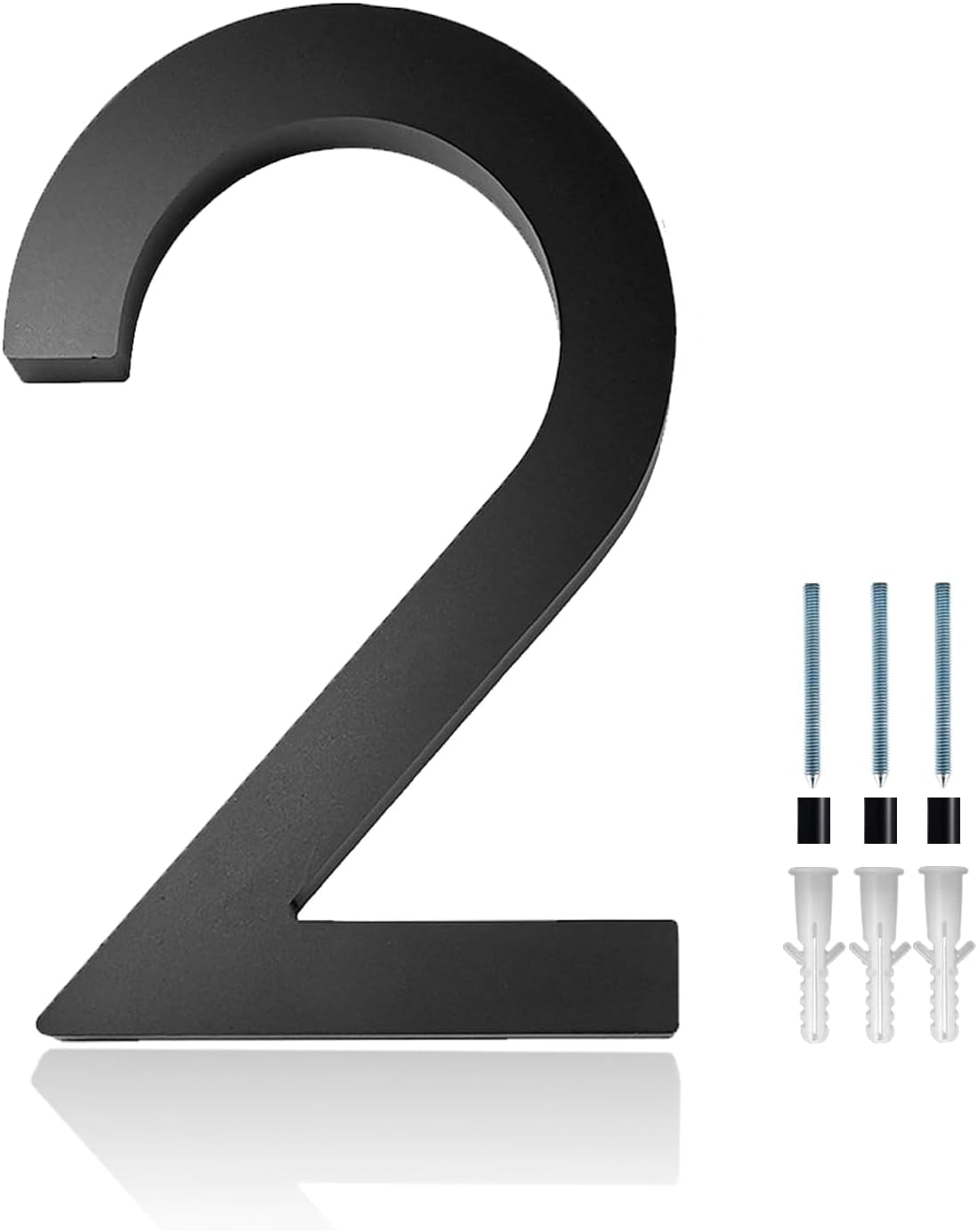 Stack Shadow House Numbers for Outside, 6 inch Modern Floating Address ...