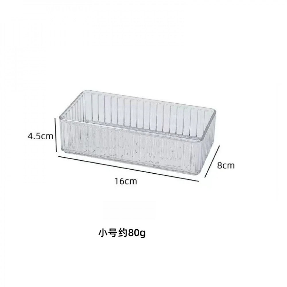 Stackable Acrylic Drawer Organizer - Adjustable Divider Trays for ...