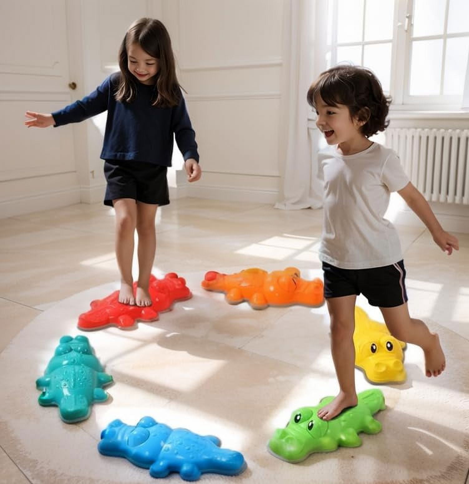 Stackable Balance Stepping Stone Training Set of Sensory Toy for ...