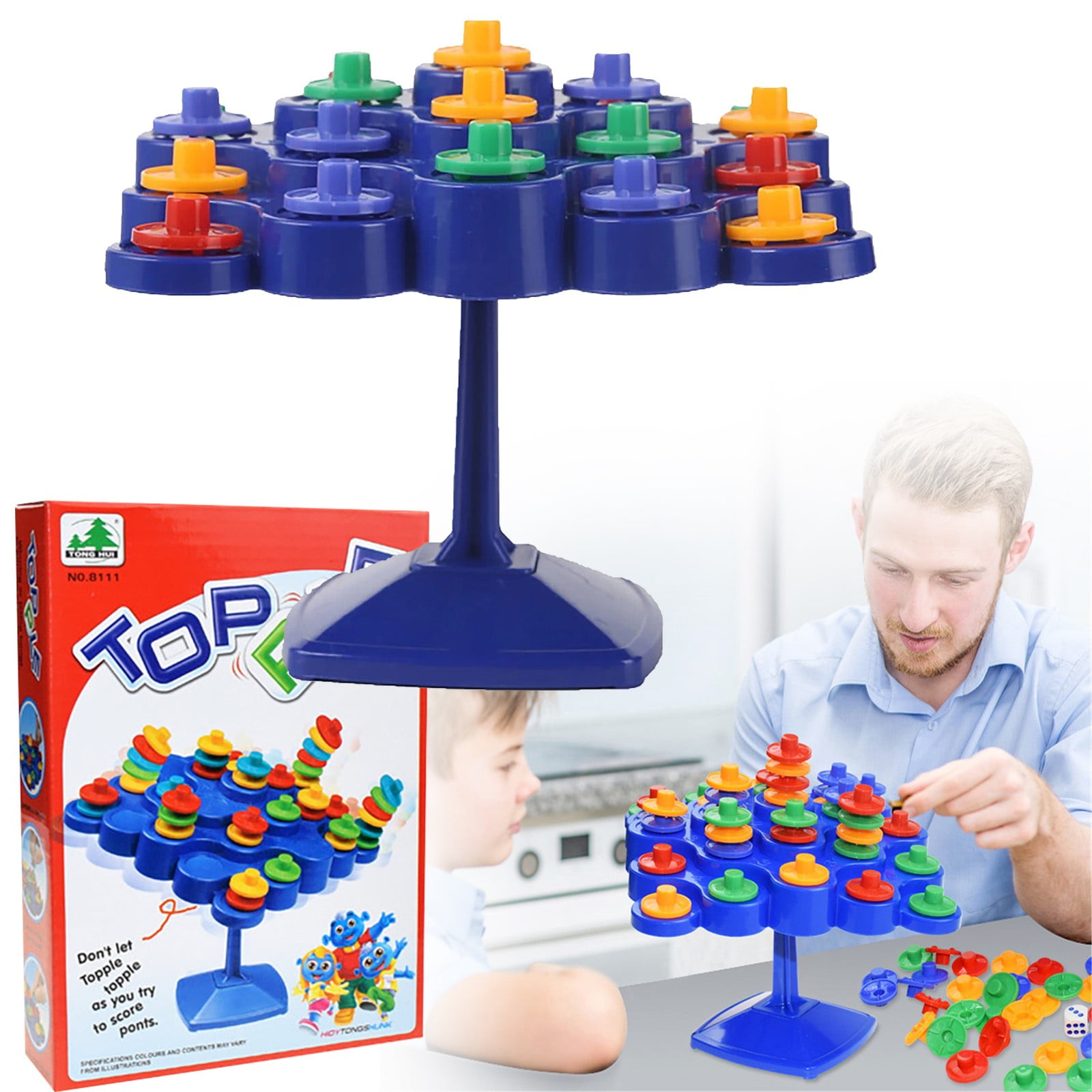 Stackable Balance Tree toy,Brain Games Balance Educational toy,topple ...