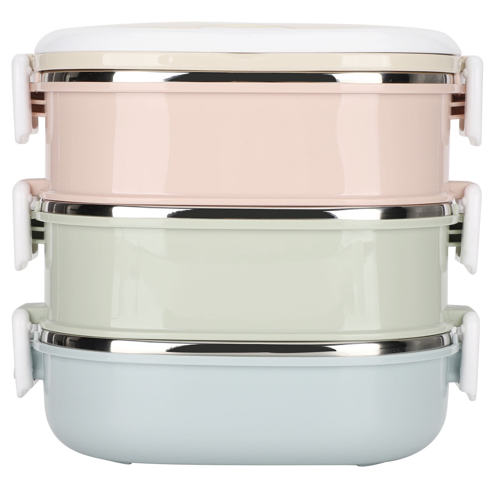 Stackable Bento Box, 3 Layers Leakproof Food Container, Portable ...